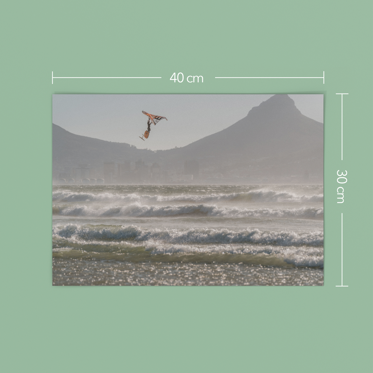 Wing Foiling Poster Table Mountain, Lion's Head – WINGFOILDAILY
